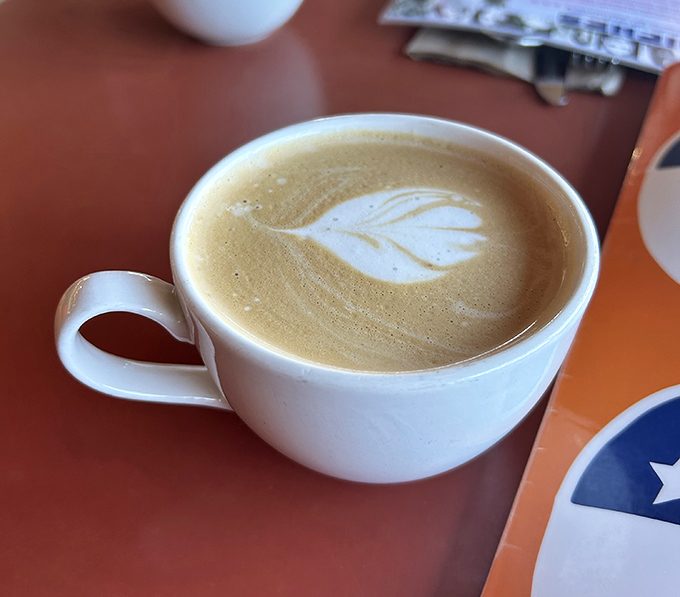 Latte art isn't just for hipster caf&eacute;s &ndash; this leaf pattern proves Swingers takes coffee as seriously as your need for caffeine at 8am.
