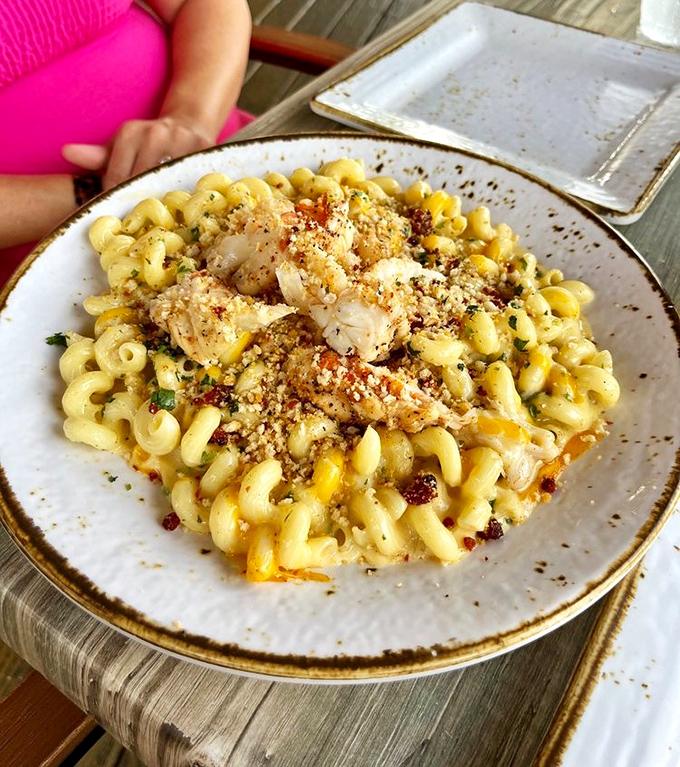 Lobster mac and cheese that transforms comfort food into something worthy of your finest dinner party.