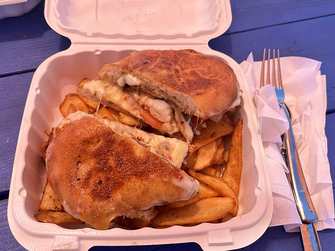 When the ocean and dairy department collaborate, magic happens. This lobster grilled cheese proves that sometimes, more really is more.