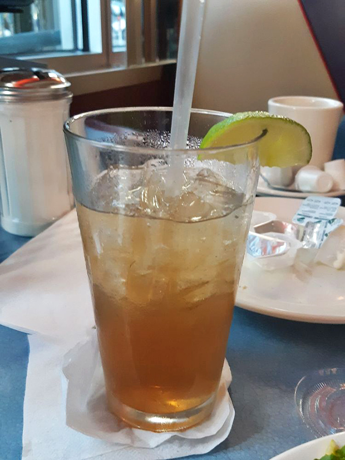 This isn't just a Long Island Iced Tea – it's what adults order when they want to feel both sophisticated and slightly rebellious on a Tuesday.