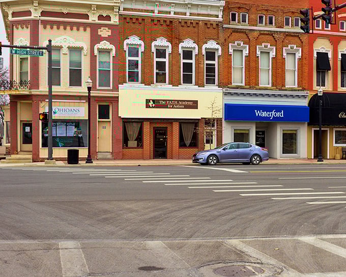 Corner of Lynn & High: where small-town commerce continues its century-old tradition, proving that Main Street America is alive and well.