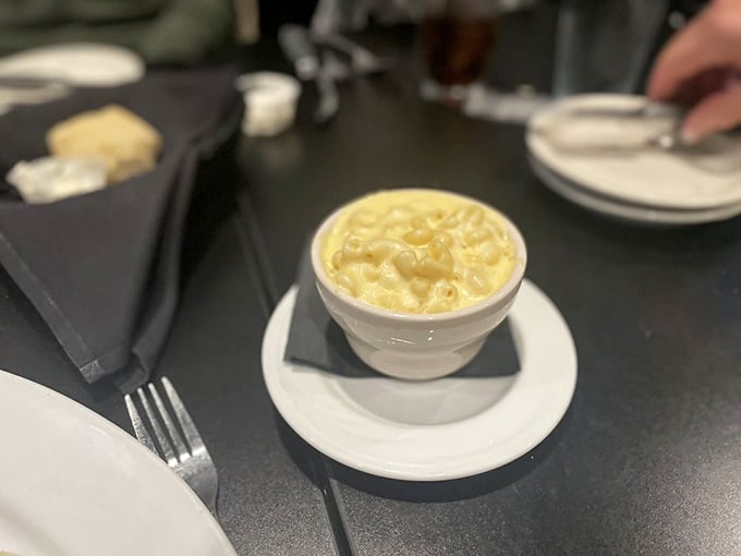 This isn't just mac and cheese; it's a creamy, dreamy bowl of nostalgia that somehow tastes exactly like childhood memories, only better.