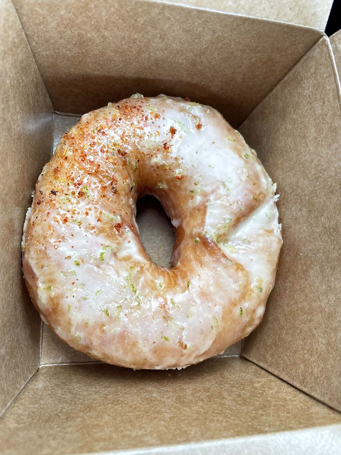 Margarita and tajin flavors bring unexpected Mexican flair to traditional American donut craftsmanship brilliantly.