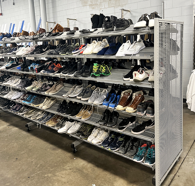 Sneakerheads and practical shoppers unite at the men's shoe section. From boardroom-ready loafers to weekend warriors, footwear finds abound.