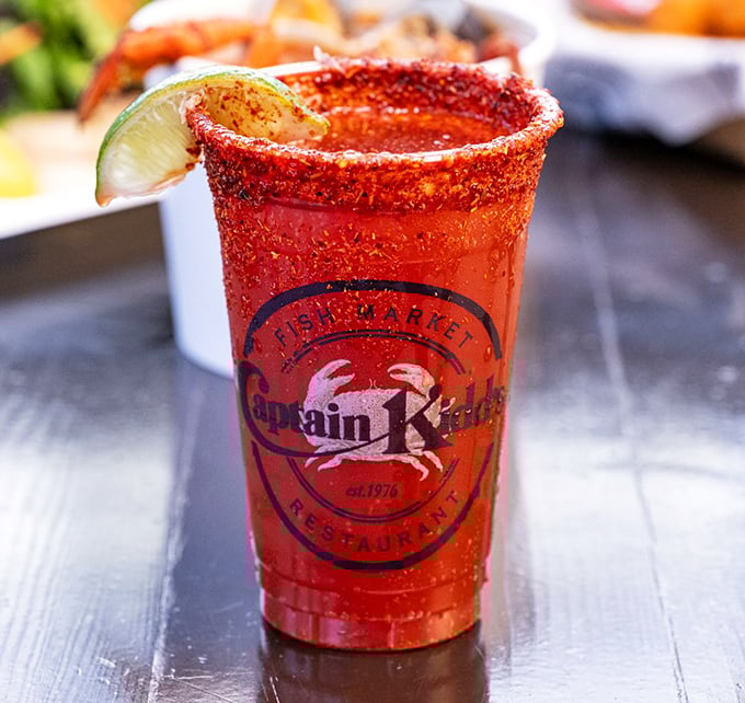 This isn't just a Michelada&mdash;it's a spicy liquid handshake from the sea, complete with the Captain's seal of approval. That rim deserves respect.