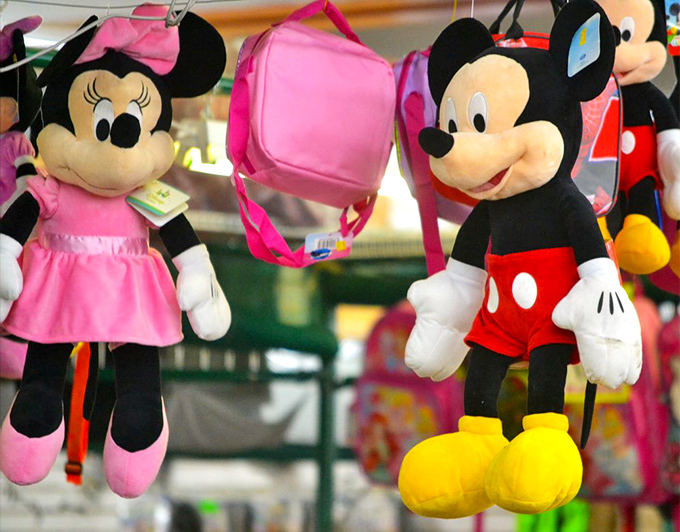 Mickey and Minnie hanging around, waiting to go home with you. Disney magic at flea market prices&mdash;now that's the real fantasy.