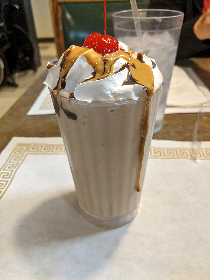 This milkshake doesn't just bring boys to the yard&mdash;it brings everyone to Ashland. Topped with whipped cream, caramel, and life-affirming cherry optimism.