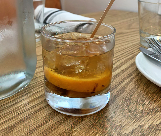 An Old Fashioned that looks like liquid amber&mdash;the kind of cocktail that makes you want to toast to absolutely nothing important.