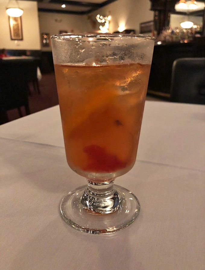 An Old Fashioned that Don Draper would approve of &ndash; amber liquid, proper garnish, and enough character to star in its own TV series.