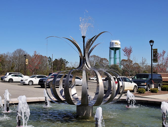 The onion-inspired fountain downtown celebrates Vidalia's famous crop with a splash of artistic whimsy&mdash;agriculture transformed into public art.