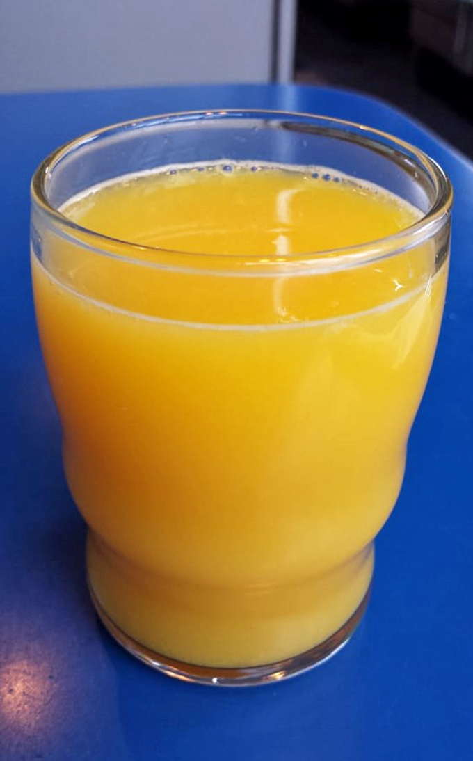 Fresh-squeezed sunshine in a glass. This orange juice makes the perfect sidekick to whatever breakfast adventure you're about to embark on.