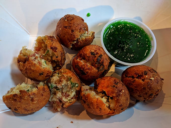 These golden-fried beauties are the unsung heroes of the appetizer world—crispy, savory bites that prime your palate for the smoky main event.