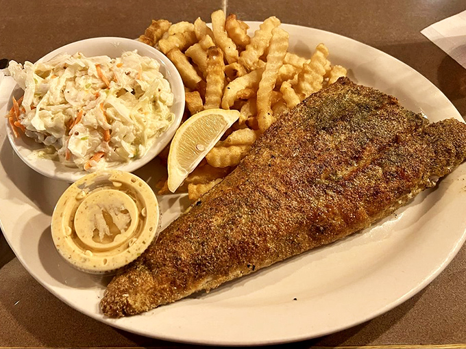 Walleye that's traveled fewer miles to your plate than you did to the restaurant, served with a side of Midwest pride.