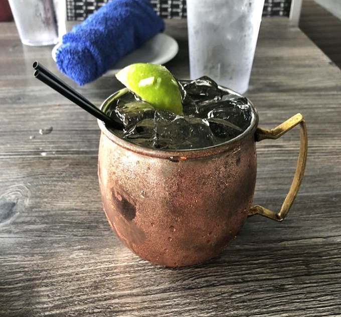 This isn't just a Moscow Mule's southern cousin&mdash;it's summer in a copper mug, waiting to complement your seafood feast.