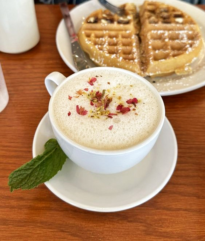 This isn't just coffee&mdash;it's a pistachio rose latte that makes your regular morning brew seem like it needs to try harder.