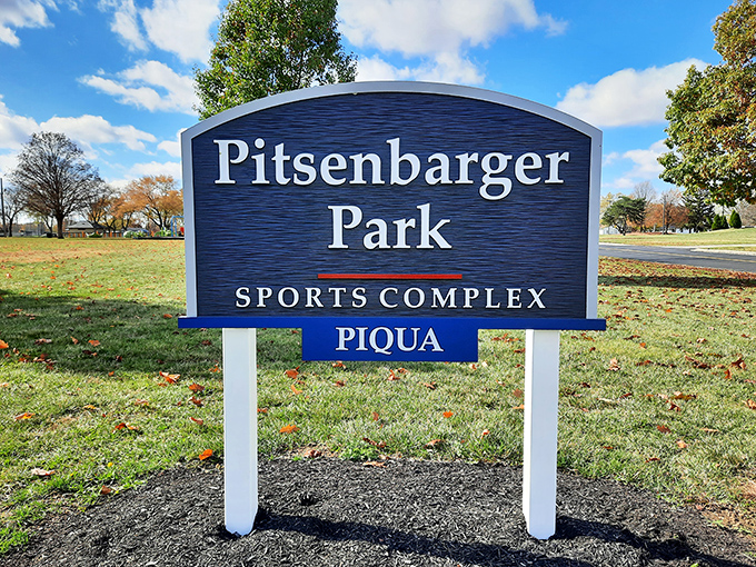 Pitsenbarger Sports Complex: where retirement dreams of joining a senior softball league can actually come true. Your knees might complain, but your spirit won't.