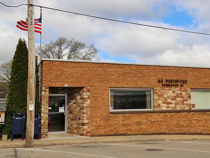 Princeton's brick post office stands as a humble reminder that before email, people communicated with paper, stamps, and remarkable patience.