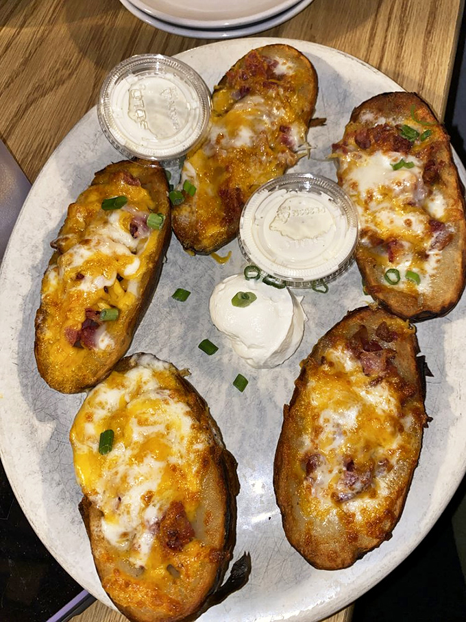 These loaded potatoes aren't just a side dish&mdash;they're a main event, dressed to impress with melty cheese and savory toppings.
