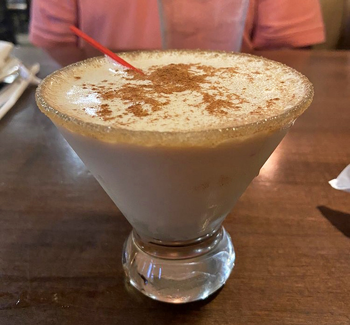 A dessert in a glass: this creamy pumpkin martini delivers fall flavors with a grown-up kick that'll make you forget about PSLs forever.