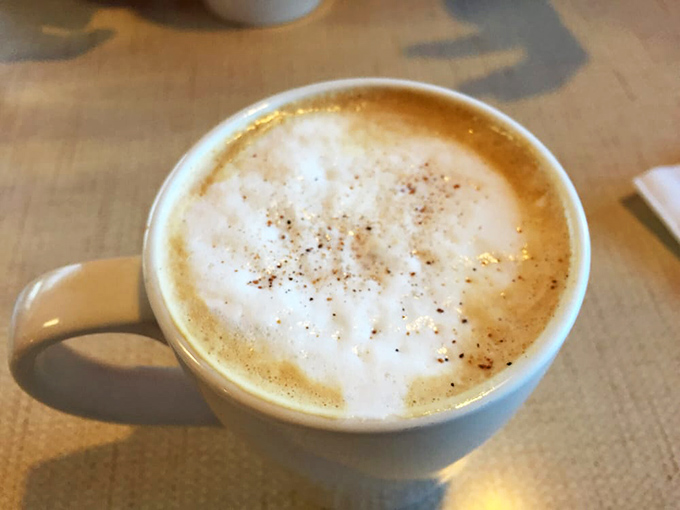 This isn't just coffee; it's liquid motivation artfully topped with foam. The kind of latte that makes you forgive morning for happening.