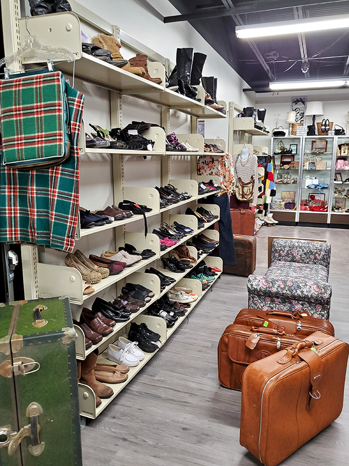 Cinderella had a fairy godmother; you have Freedom Thrift's shoe section—where the perfect pair waits to transform your wardrobe without breaking the bank.