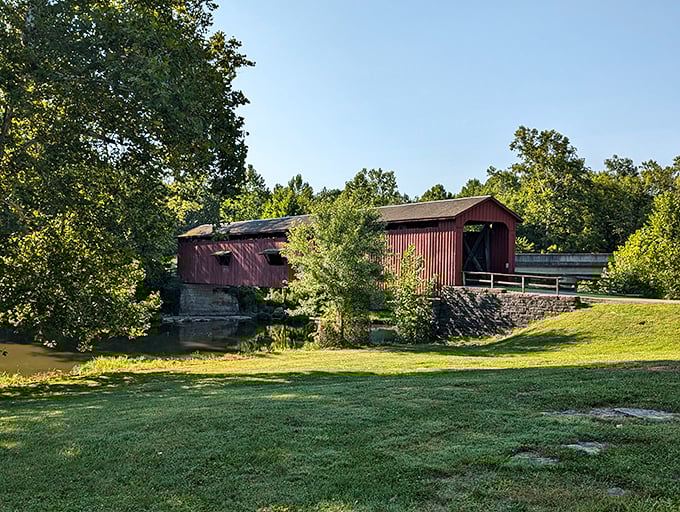 Morning light bathes the structure in a warm glow, turning an engineering marvel into a photographer's dream.