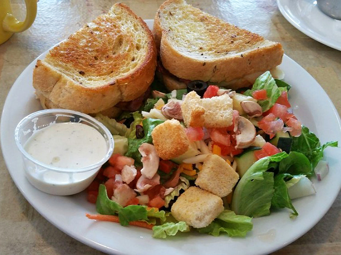 When lunch calls, the Reuben answers, bringing New York deli cred to Ohio with perfectly toasted bread and a salad trying its best to add virtue.
