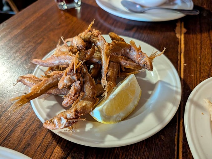 Golden fried smelt that proves sometimes the simplest preparations create the most extraordinary flavor explosions