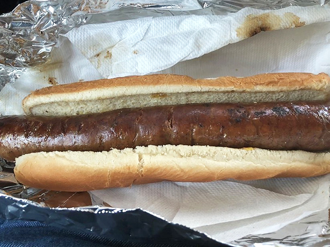 The footlong sausage that makes every hot dog you've ever had at a ballpark hang its head in shame.
