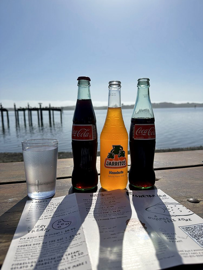 The perfect seaside tableau&mdash;cold drinks, menus catching the breeze, and that view of Bodega Bay that no interior designer could ever replicate.