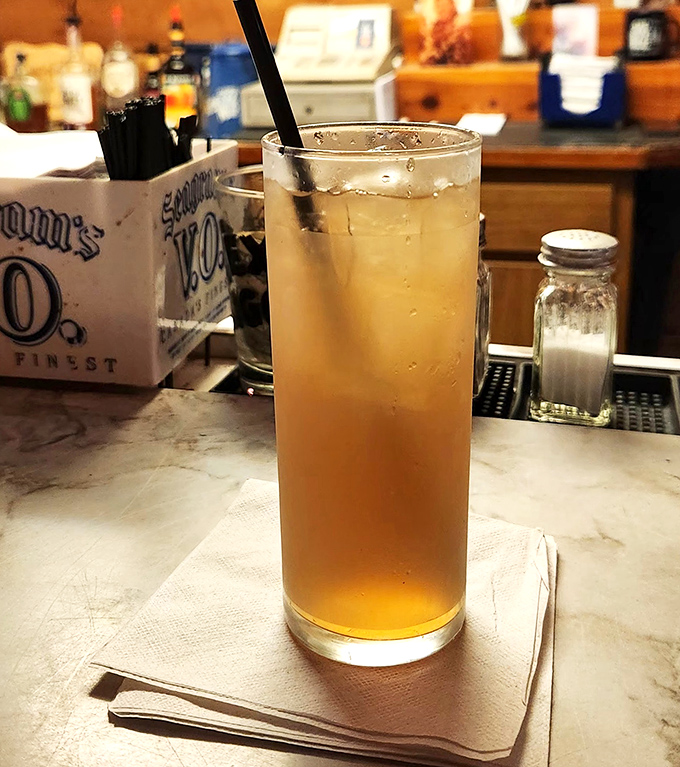 That sweet tea isn't just refreshing&mdash;it's Florida's answer to champagne, served tall and proud on a marble bar top.