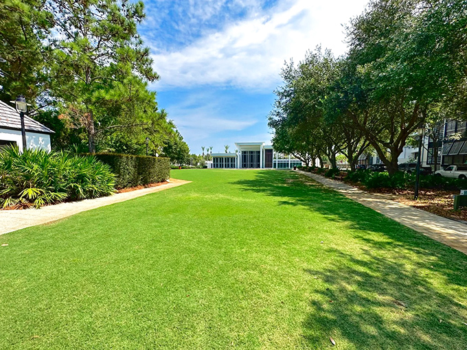 St. Augustine Green stretches out like nature's own welcome mat, inviting picnics and afternoon naps.