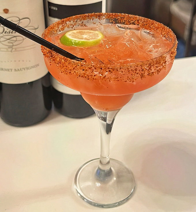 This isn't just any margarita &ndash; it's a spice-rimmed flavor explosion that pairs perfectly with seafood. Vacation in a glass.