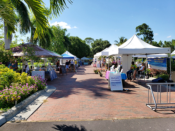 Sunday market magic happens here. Browse local treasures while pretending you're not secretly judging other people's produce selections.