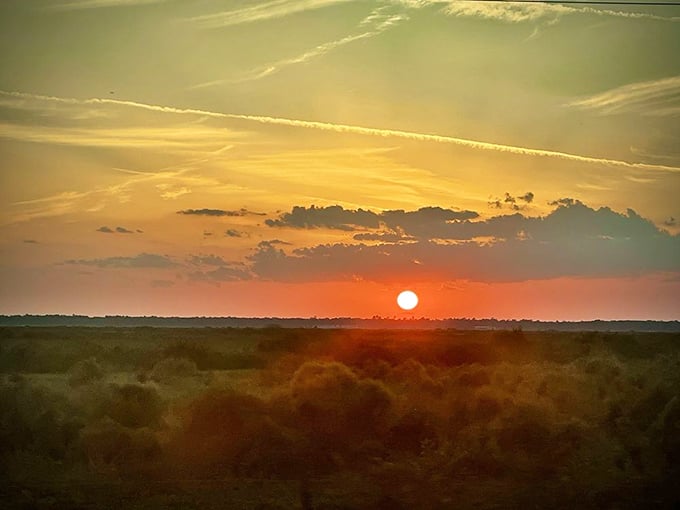 Prairie sunsets here paint the sky in colors that would make Disney's animators weep with envy.