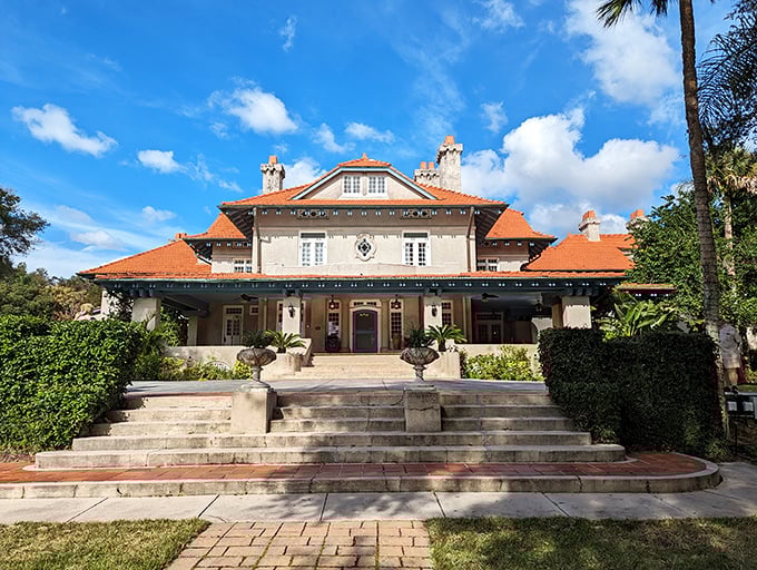 Sydonie Mansion's Mediterranean-inspired architecture brings unexpected old-world grandeur to Central Florida's landscape.