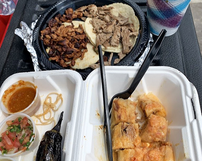 A feast fit for royalty: tender tacos paired with that legendary tamale that dreams are made of. 