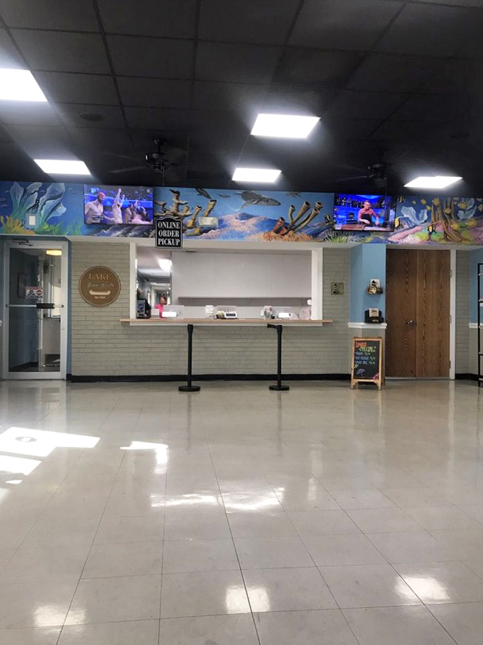 The dining area's porthole-inspired windows and wooden accents transport you to a captain's quarters&mdash;minus the seasickness and with much better food.