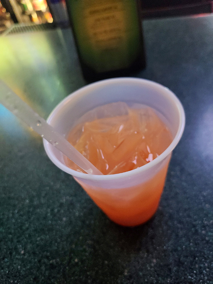 That tequila sunrise isn't just a cocktail&mdash;it's liquid sunshine in a plastic cup. Sometimes the best things come in humble packaging.