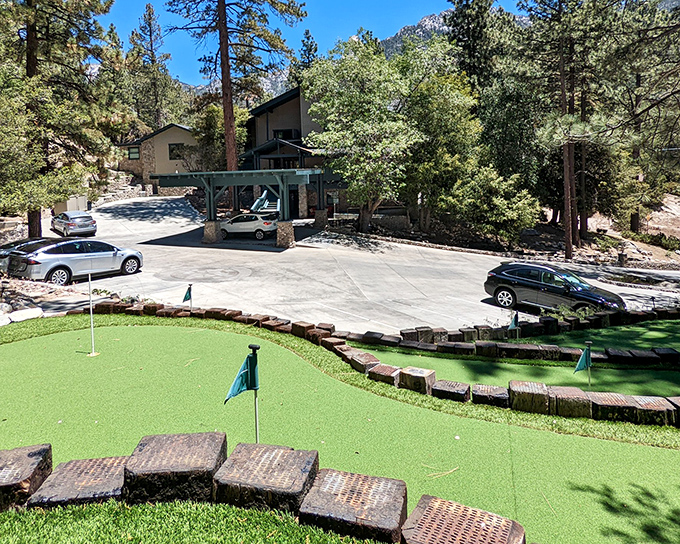 Mini-golf with mountain views? This is what happens when someone combines childhood joy with adult appreciation for scenic beauty.