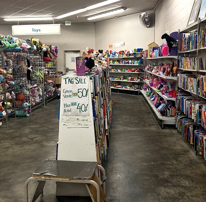 Toy wonderland meets nostalgia factory, where childhood memories come with surprisingly reasonable price tags.