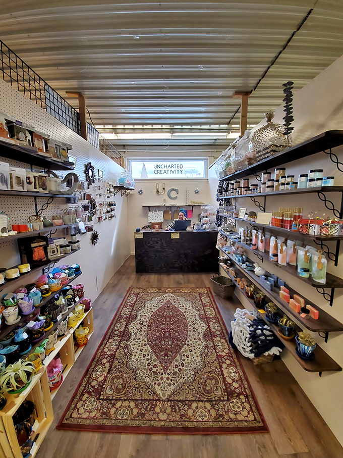 "Uncharted Creativity" indeed &ndash; this boutique within the marketplace offers a carefully curated selection of handcrafted items arranged with Instagram-worthy precision.