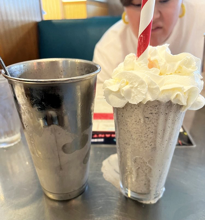 The milkshake that time forgot&mdash;gloriously topped with enough whipped cream to cause dairy farmers to high-five each other across America.