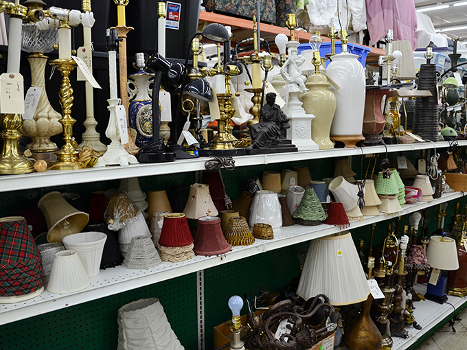 Lamp department or lighting museum? From mid-century modern to "what were the '80s thinking," this illuminating collection spans decades of design decisions both brilliant and questionable.