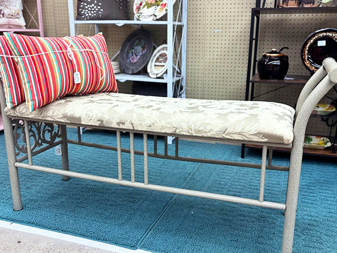 Not just a bench, but a statement piece that whispers, "Yes, I have excellent taste and know exactly what I'm doing."