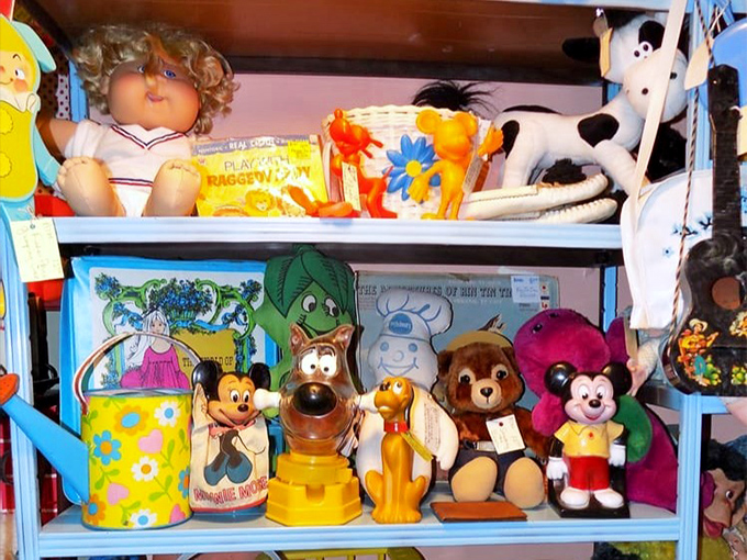Childhood memories priced to sell! These vintage toys and dolls are ready for their second act, minus the sticky fingerprints of their first owners.