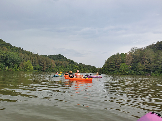 Fellow adventurers discover that the best entertainment doesn't require batteries, just curious eyes and comfortable shoes.