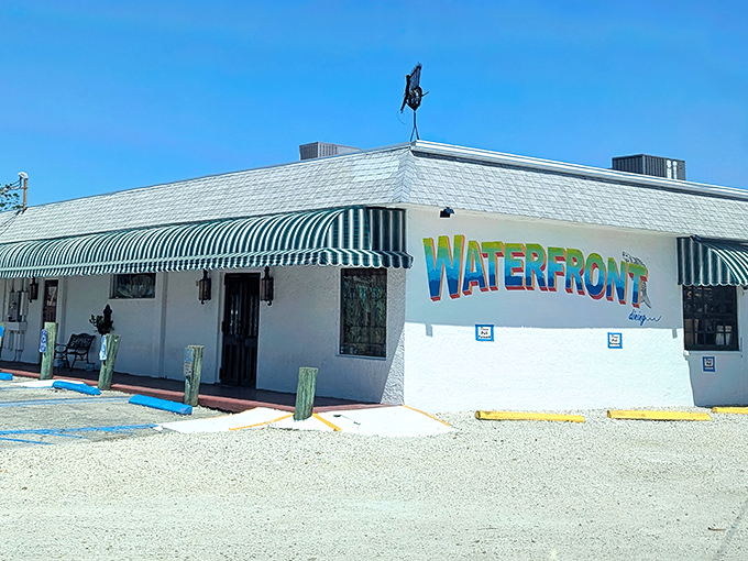 The Waterfront's straightforward name tells you exactly what you're getting&mdash;no pretense, just honest food with million-dollar views.