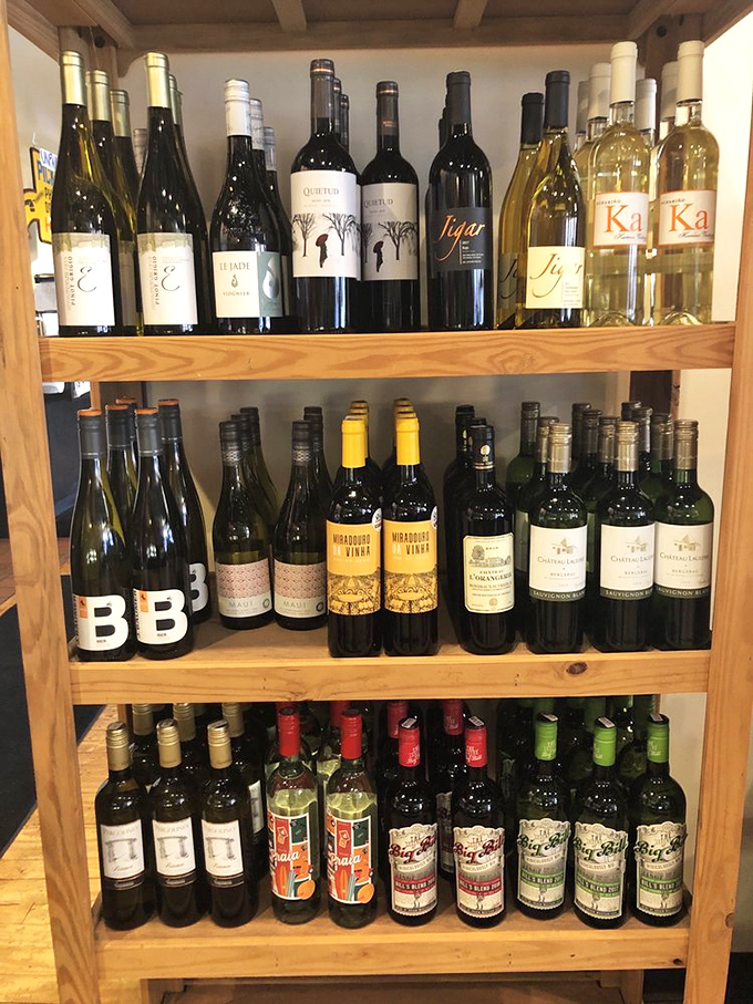 The wine selection proves that Katzinger's understands a universal truth: great sandwiches deserve equally thoughtful beverage companions.