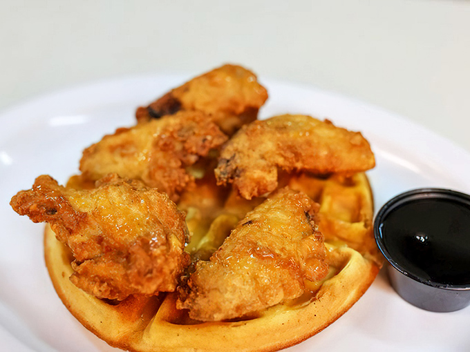 Chicken and waffles: the culinary odd couple that proves opposites really do attract. Sweet meets savory in a romance for the ages.